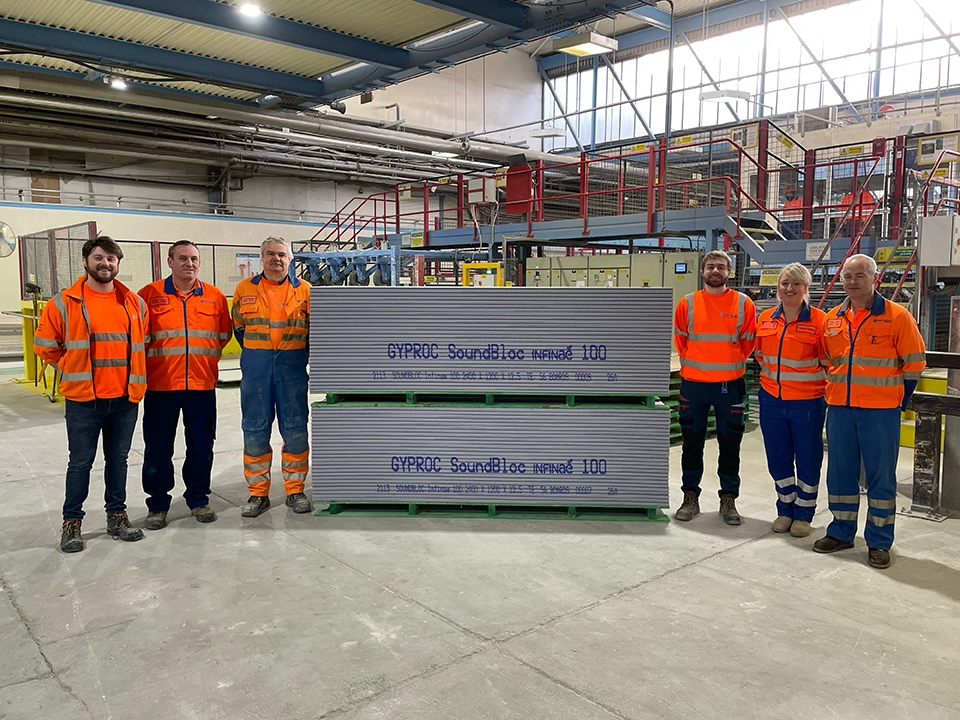 Gyproc SoundBloc Infinaé 100: Sustainable Plasterboard | Saint-Gobain